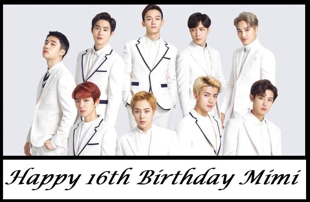 EXO KPop Edible image Cake topper decoration
