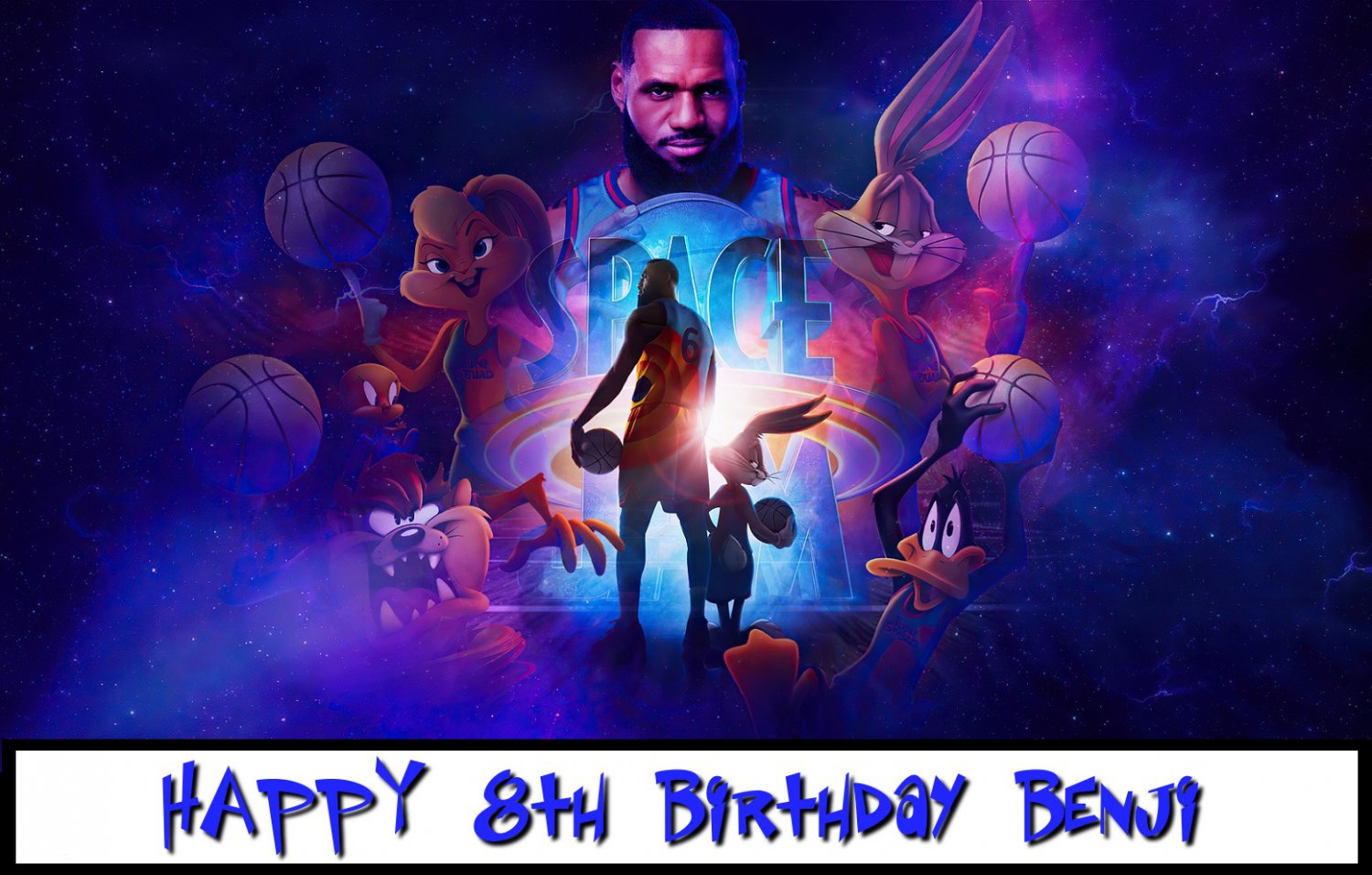 Space Jam New Legacy Edible Cake topper decoration