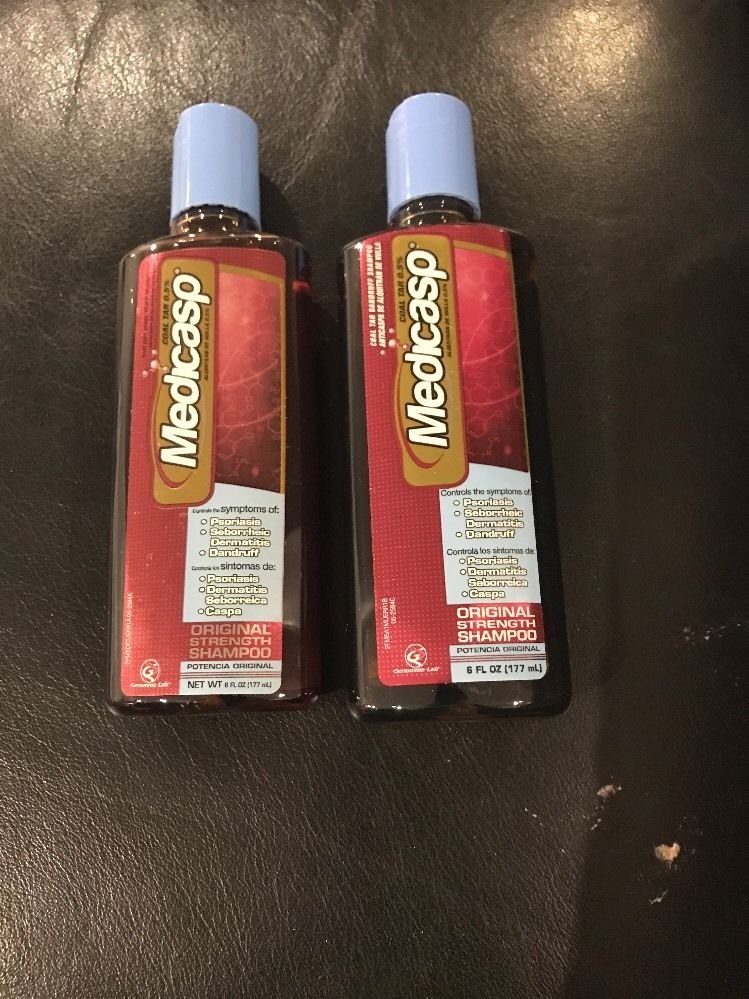 2 Medicasp Shampoo - Original Strength Coal Tar 0.5% Dandruff - Caspa