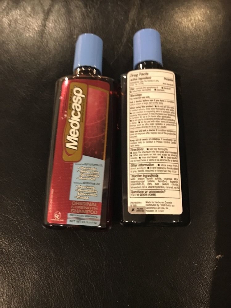 2 Medicasp Shampoo - Original Strength Coal Tar 0.5% Dandruff - Caspa