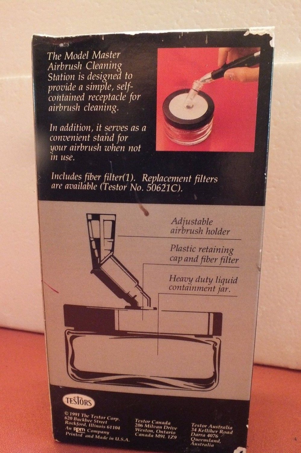 Testors Aztek Model Master Airbrush Cleaning Station # 50624.