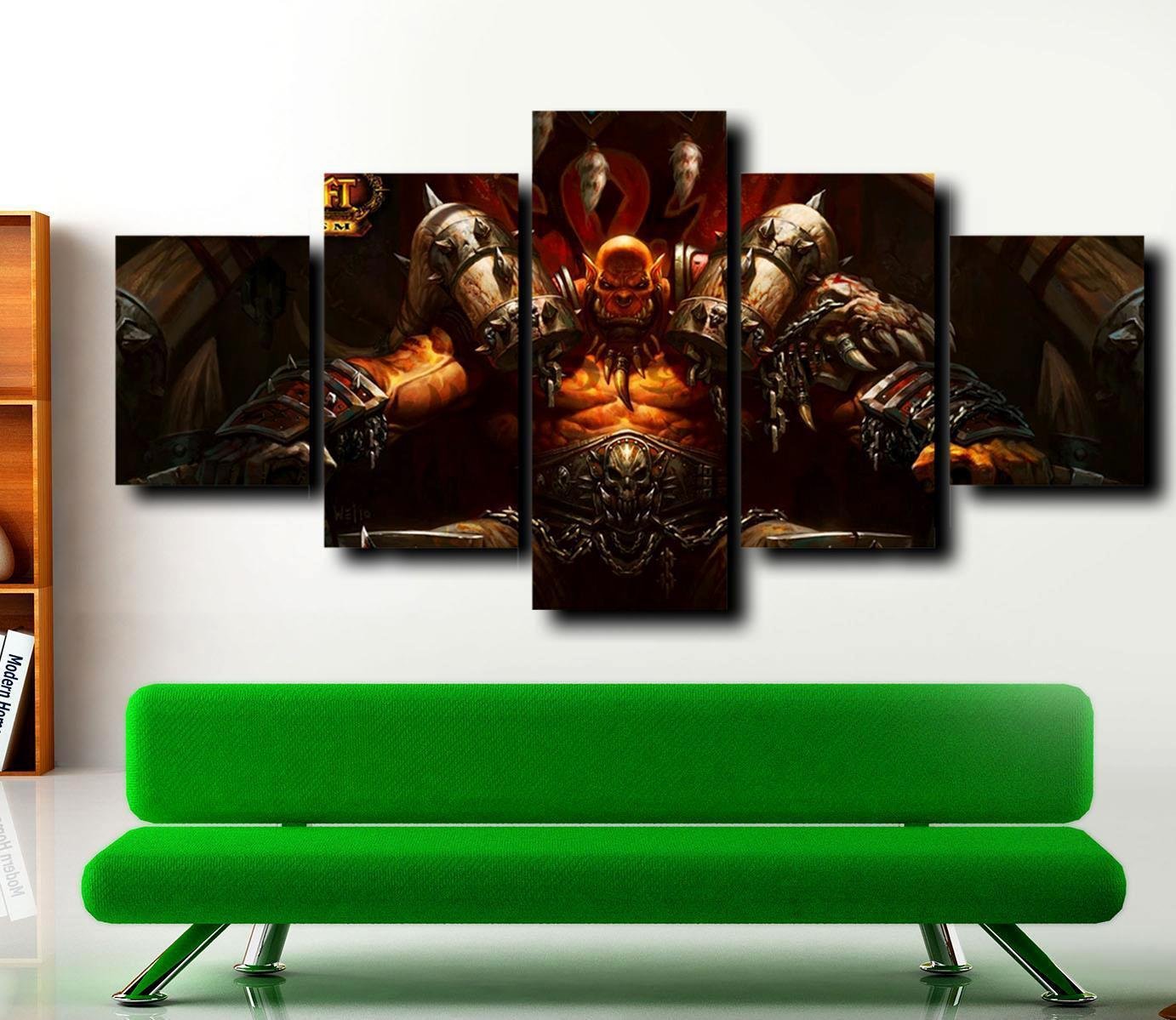 World of Warcraft Game Poster WOW Figure Wall Canvas Art Set 5Pcs Print ...