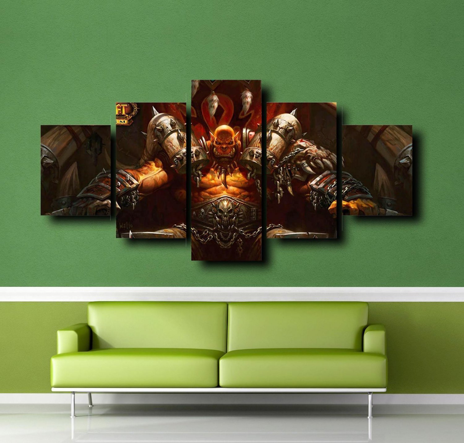World of Warcraft Game Poster WOW Figure Wall Canvas Art Set 5Pcs Print ...