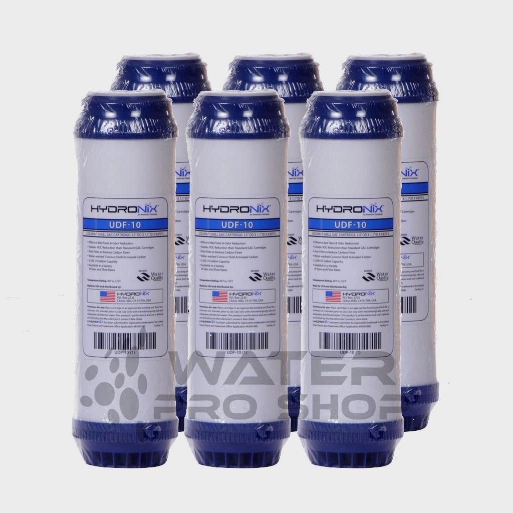 6 UDF CARBON REVERSE OSMOSIS DI DRINKING WATER FILTERS