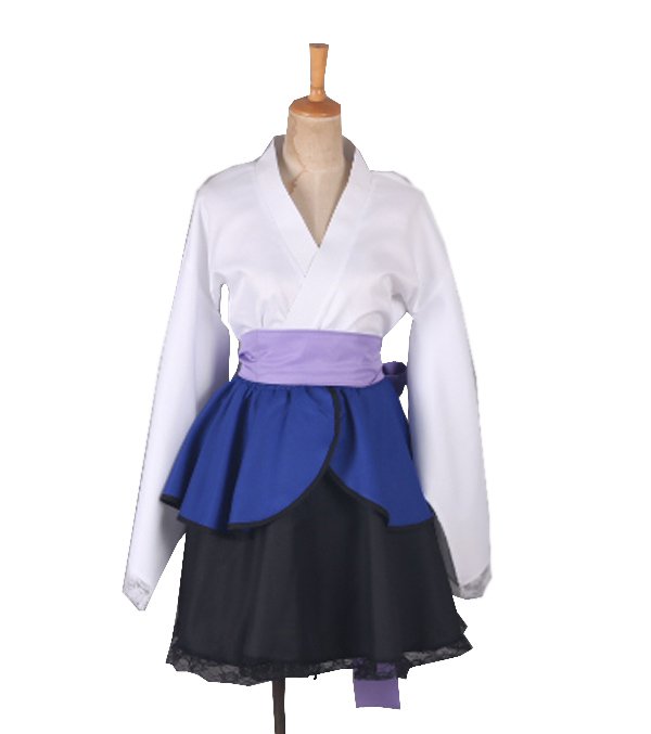 Naruto Shippuden Uchiha Sasuke Cosplay Costume Anime Female Kimono Dress