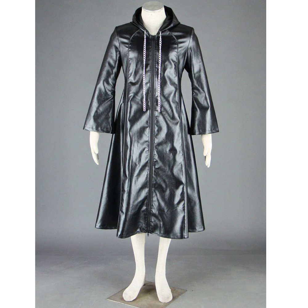 Kingdom Hearts Organization XIII Roxas Leather Jacket Hooded Coat ...