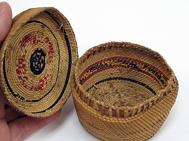 Canada First Nations Indian Basket Thompson River cva1930 3.5"