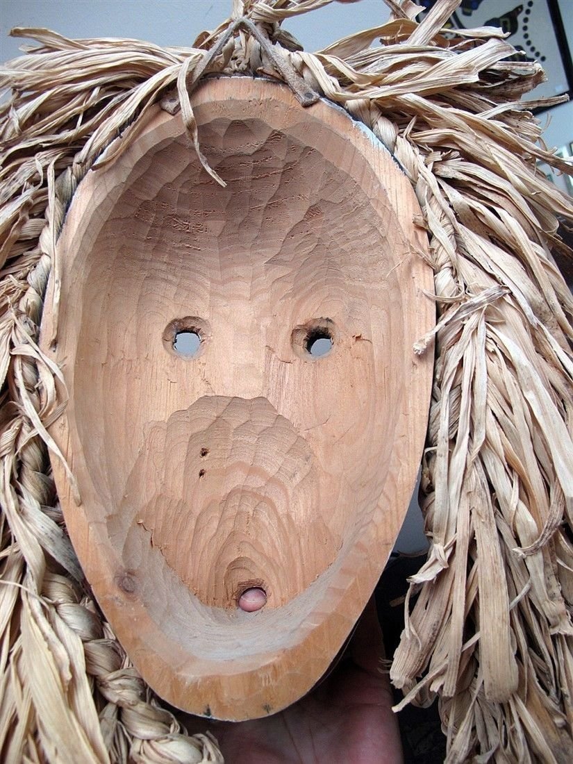 Northwest Coast First Nation Native SMALLPOX MASK superb Indigenous Art