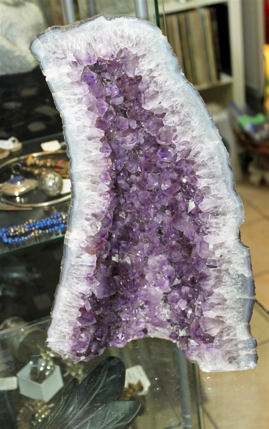 Beautiful 15" Genuine Canadian Amethyst Cathedral Geode