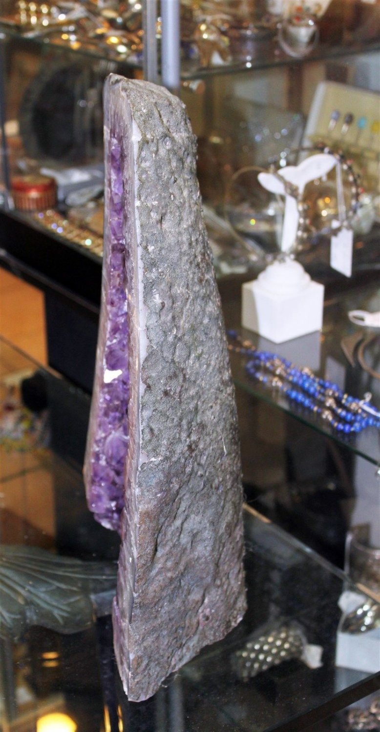 Beautiful 15" Genuine Canadian Amethyst Cathedral Geode