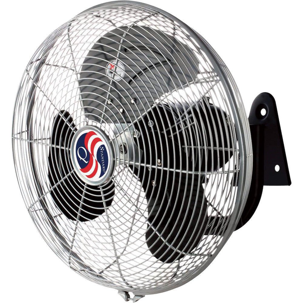 Wall Mount Fan Oscillating 14 Inch All Steel Industrial Quality 2520 ...