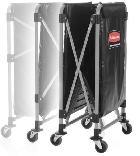 Rolling Laundry Cart Large Commercial Carts Collapsible 8 Bushel 220 Lb ...