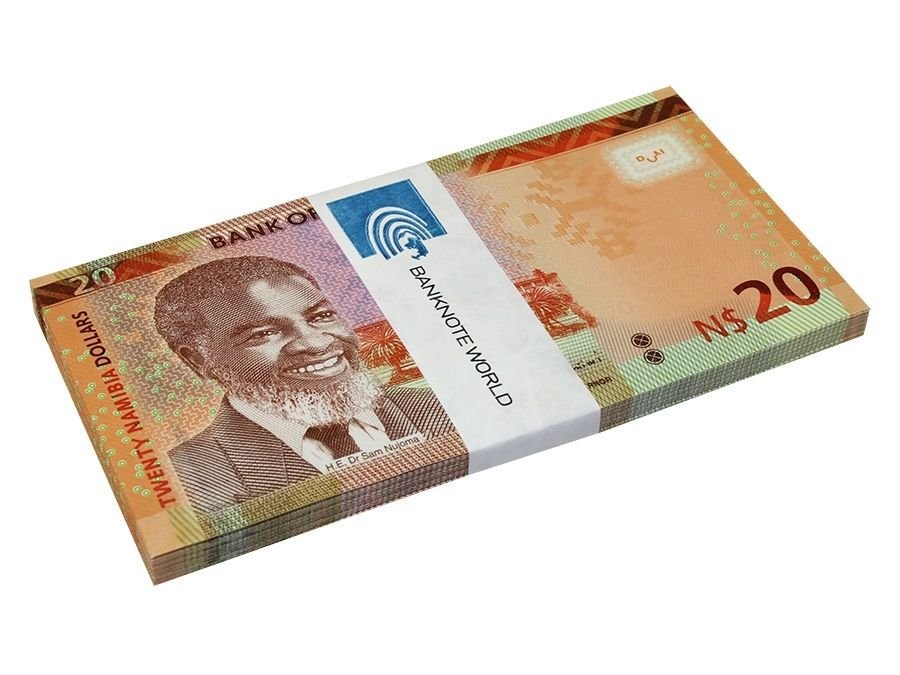Namibia 20 Namibia Dollars X 50 Pieces (PCS), 2015, P-12c, UNC, Half ...