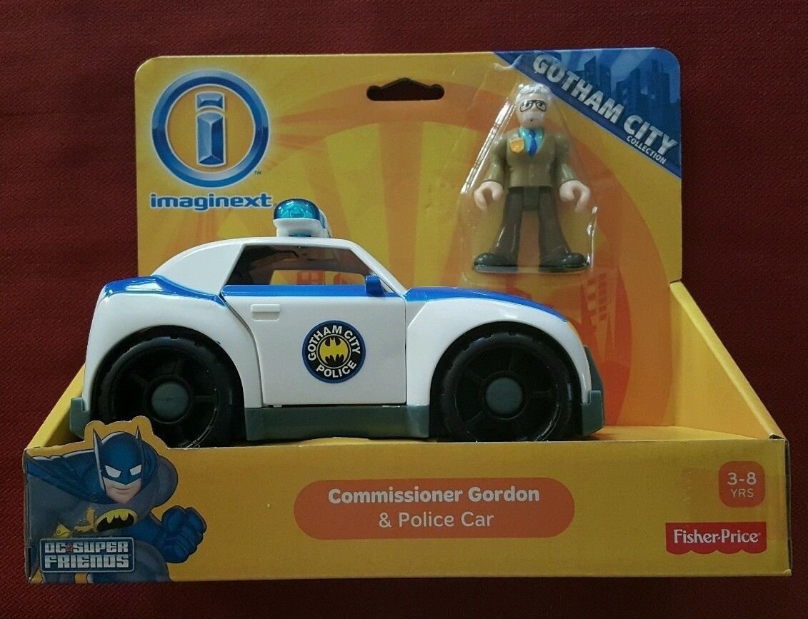 Imaginext Commissioner Gordon & Police Car With Lights & Sound-DC Super ...