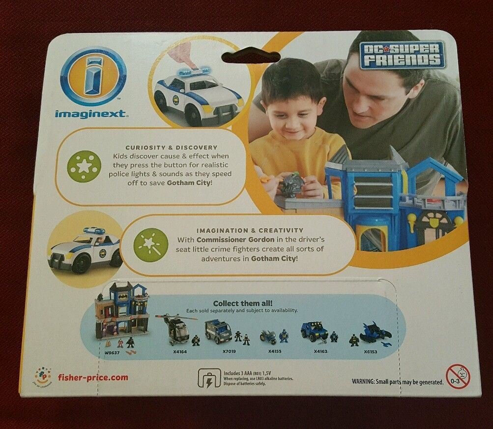 Imaginext Commissioner Gordon & Police Car With Lights & Sound-DC Super ...