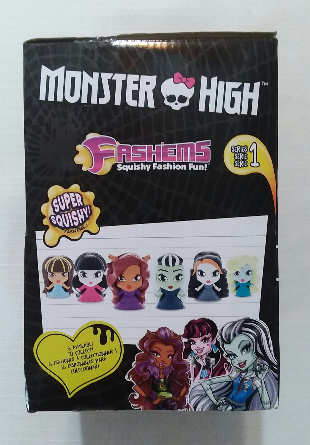 Case of 35 Monster High Fashems Mashems Squishy Dolls Blind Capsules ...