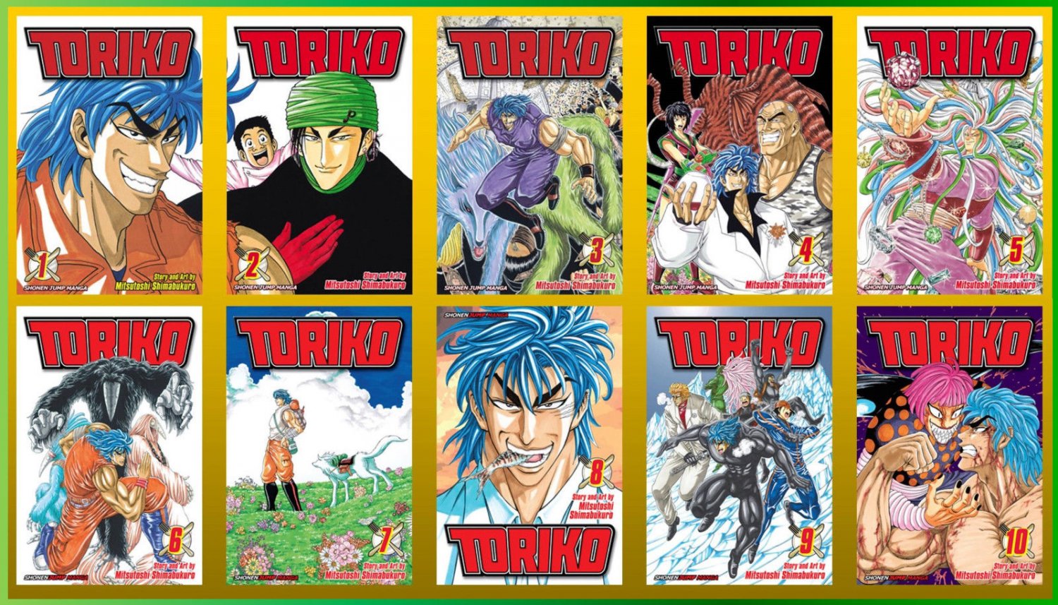 TORIKO Series MANGA by Mitsutoshi Shimabukuro Collection Set Volumes 1-10!