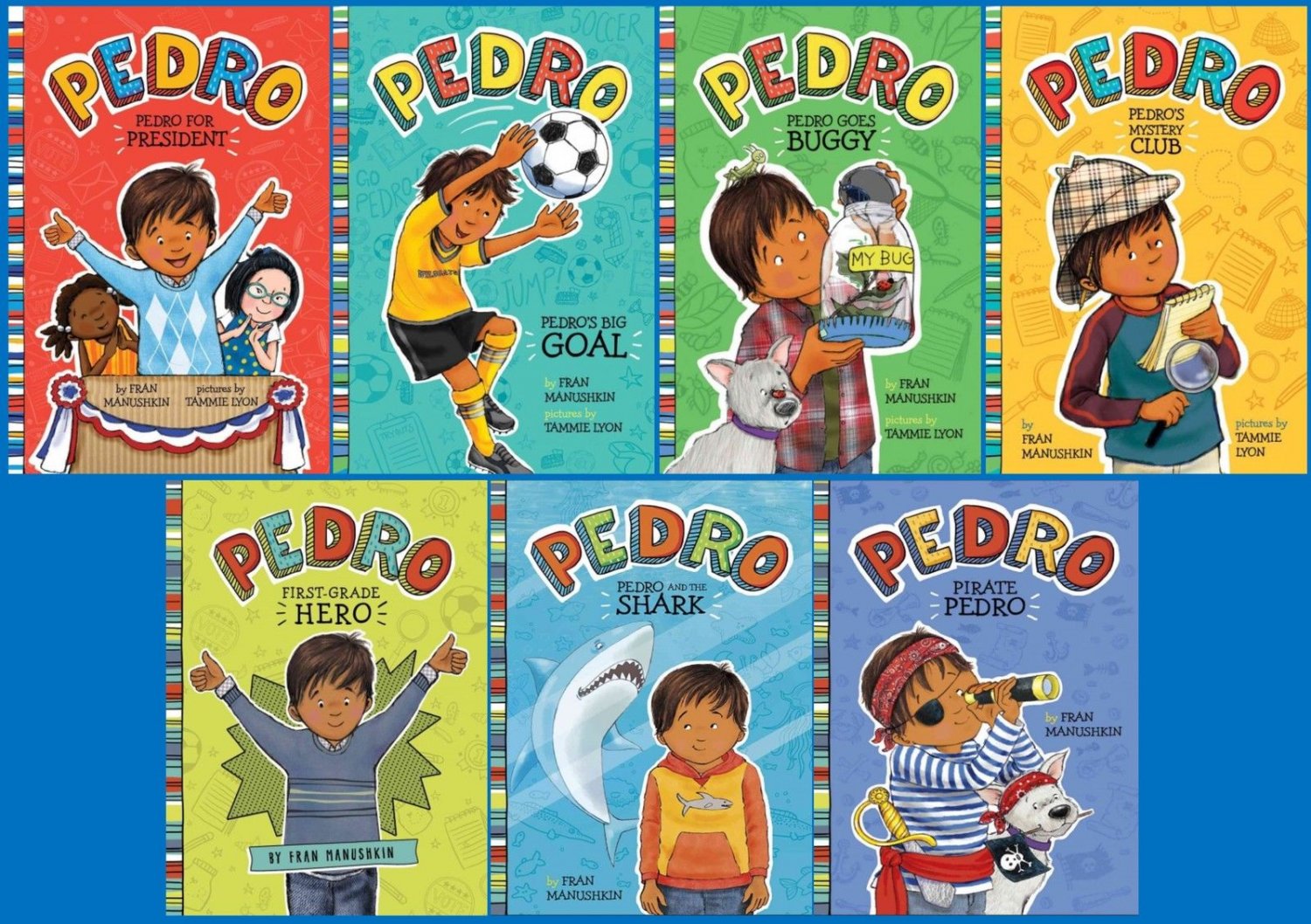 Pedro Series Collection Set Books 1-7 Paperback By Fran Manushkin Brand ...