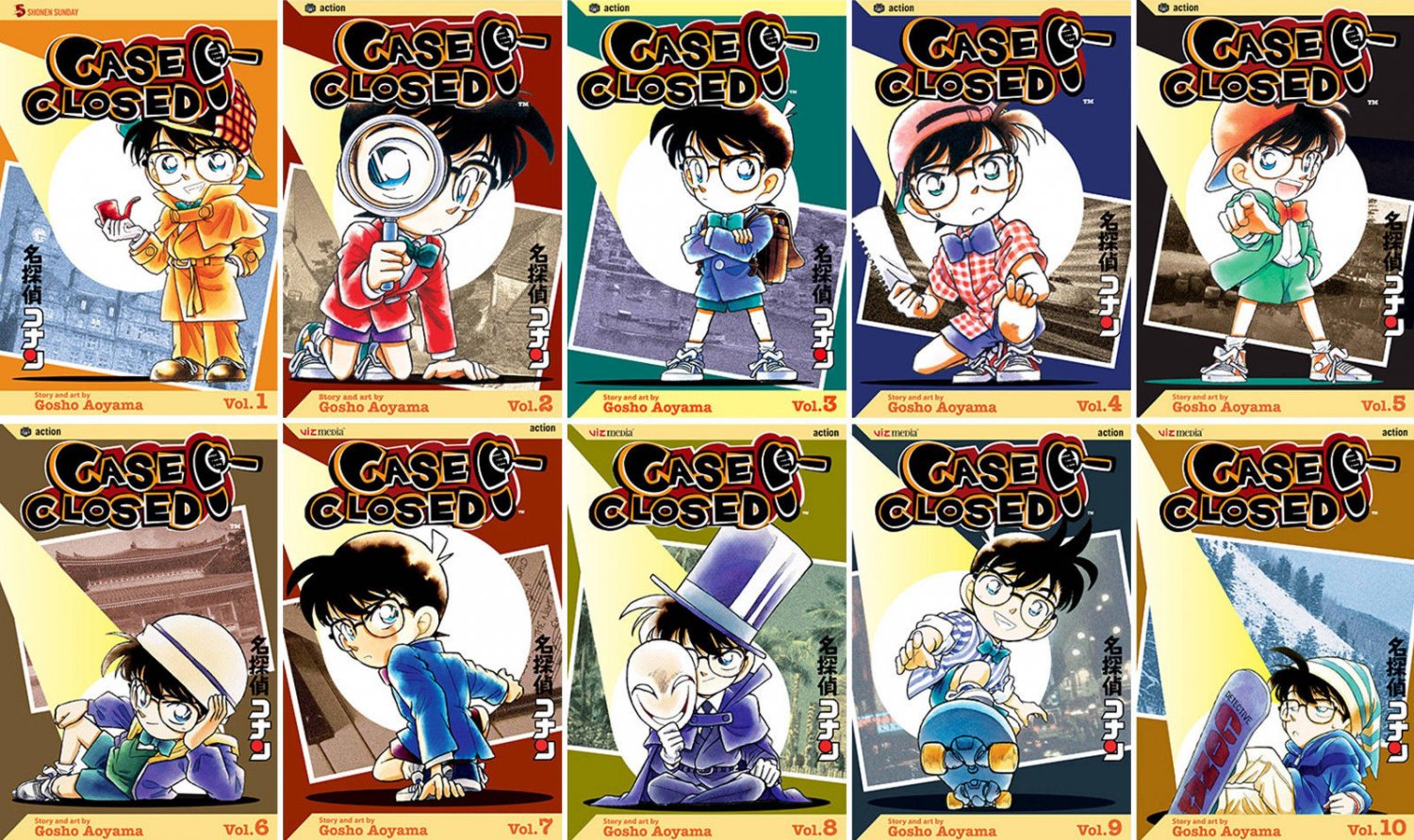Case Closed Series Collection Set 1-50 English Manga by Gosho Aoyama ...