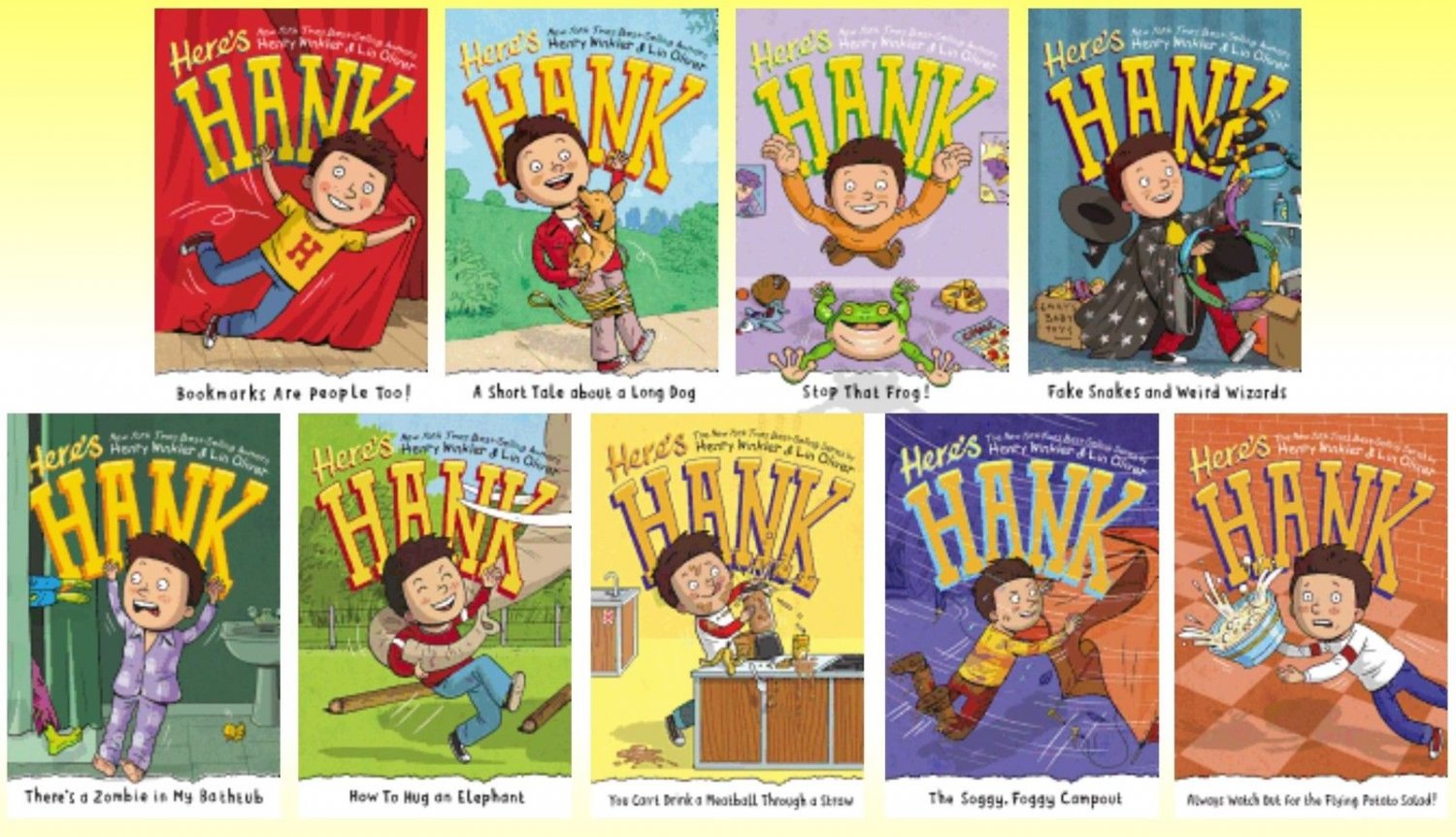 Here's Hank Series Collection Set Books 1-9 Henry Winkler BRAND NEW!