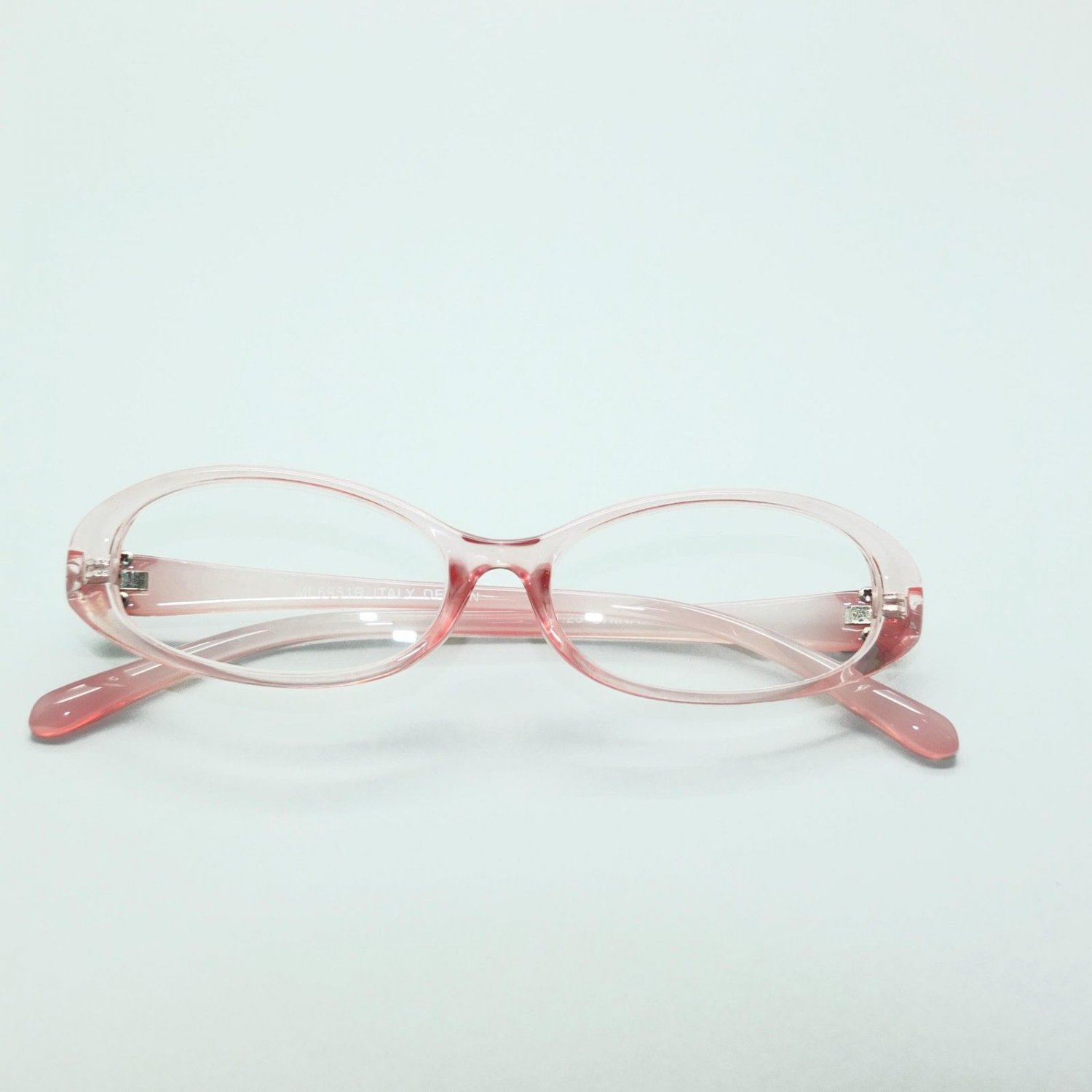 Fun Reading Glasses See Thru 50's Pink Jelly Whimsy Oval Jelly Frame +1 ...