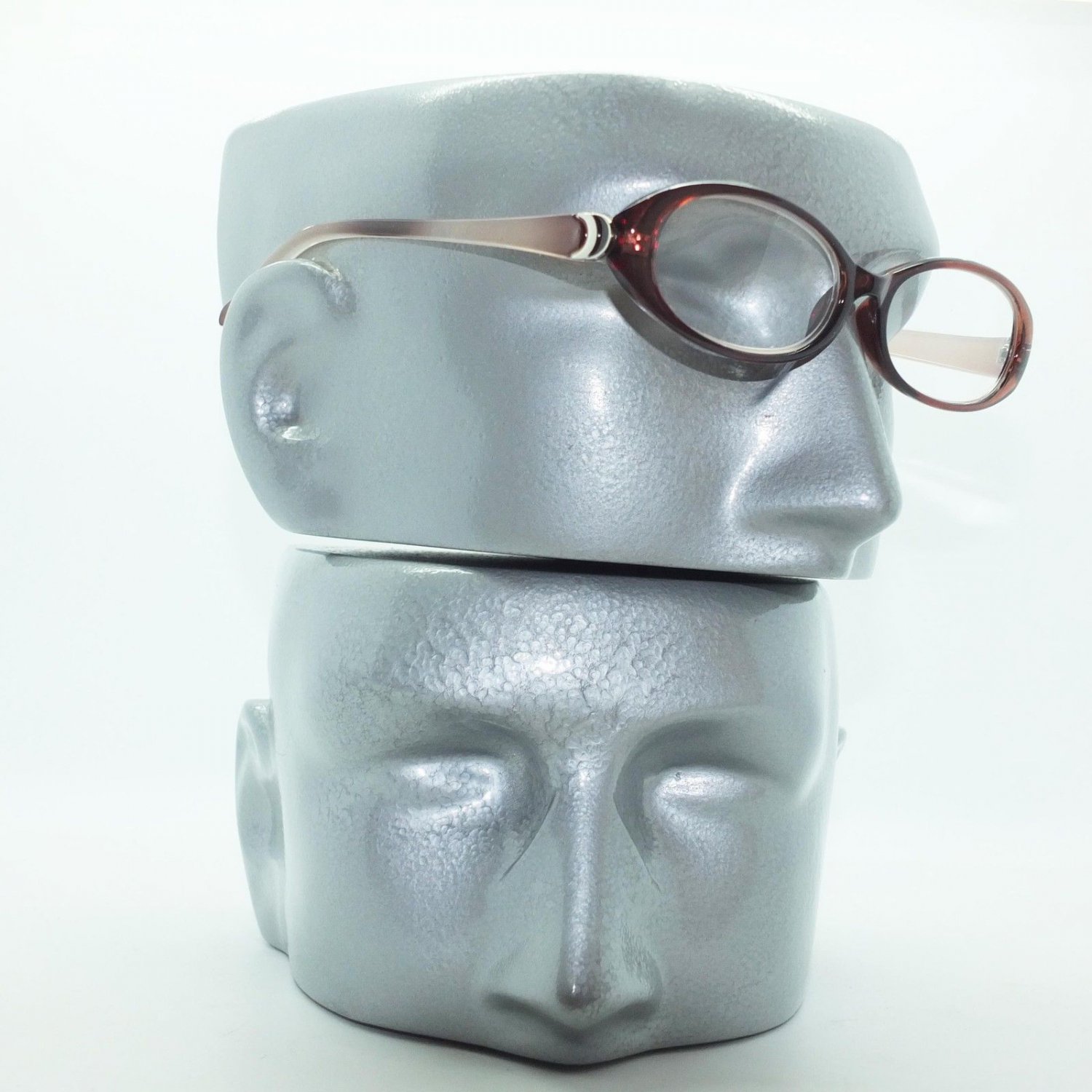 Fun Reading Glasses See Thru Coffee Brown Jelly Whimsy Oval Frame +1.50 ...