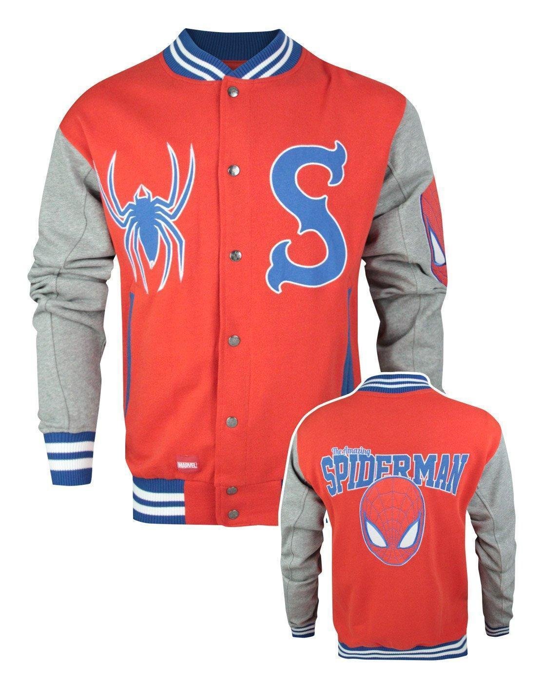 New Style Official Spider-Man Men's Varsity Jacket