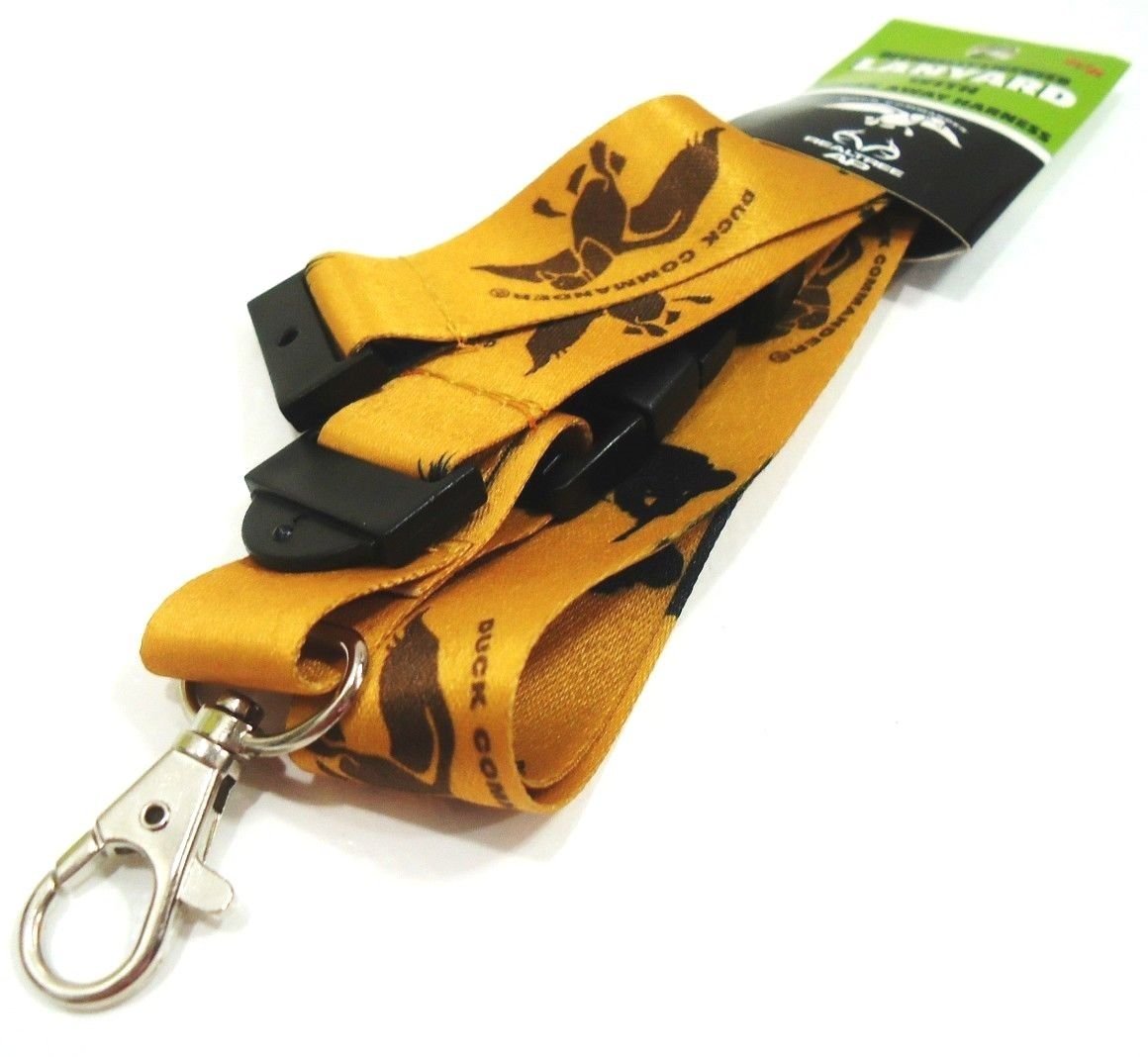 DUCK DYNASTY - YELLOW - HUNTING - LANYARD - ID - BADGE - KEY - HOLDER - NEW