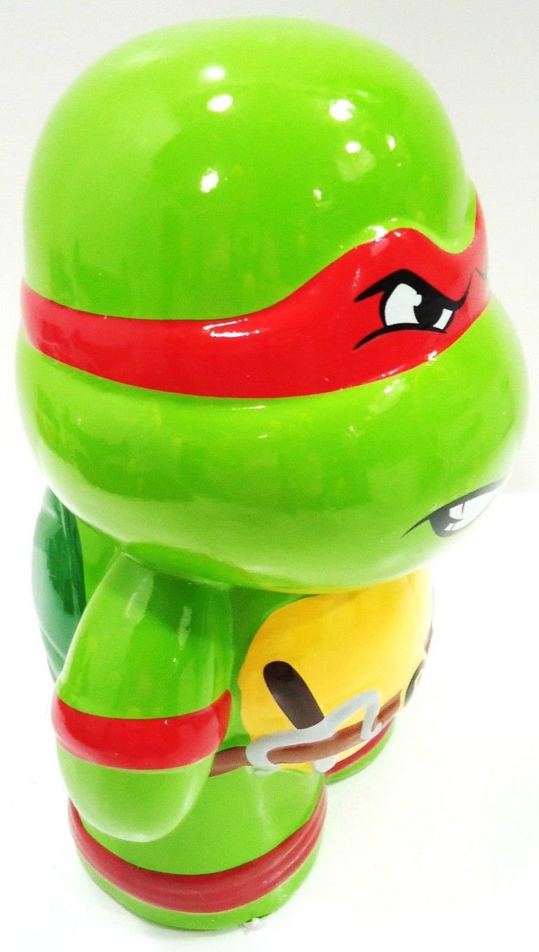 TEENAGE MUTANT NINJA TURTLES - RAPHAEL - CERAMIC - PIGGY - COIN - BANK ...