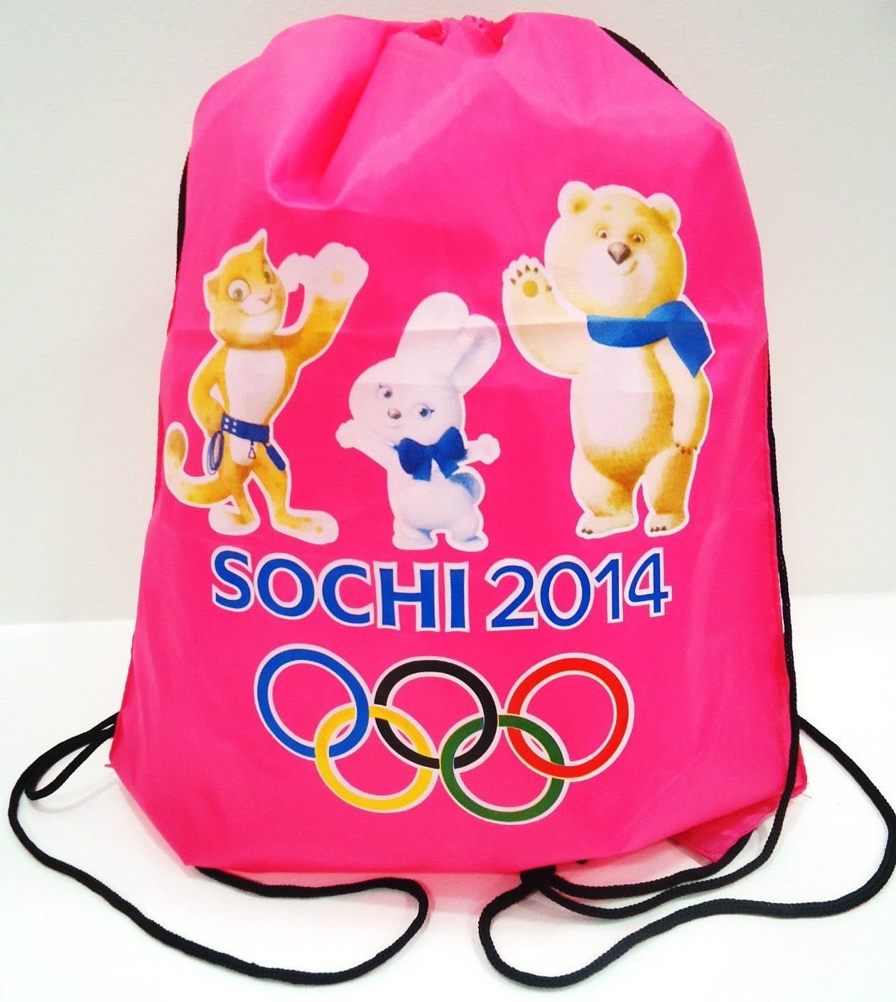 SOCHI - WINTER - OLYMPICS - PINK - MASCOT - BACKPACK - BRAND NEW - BAG ...