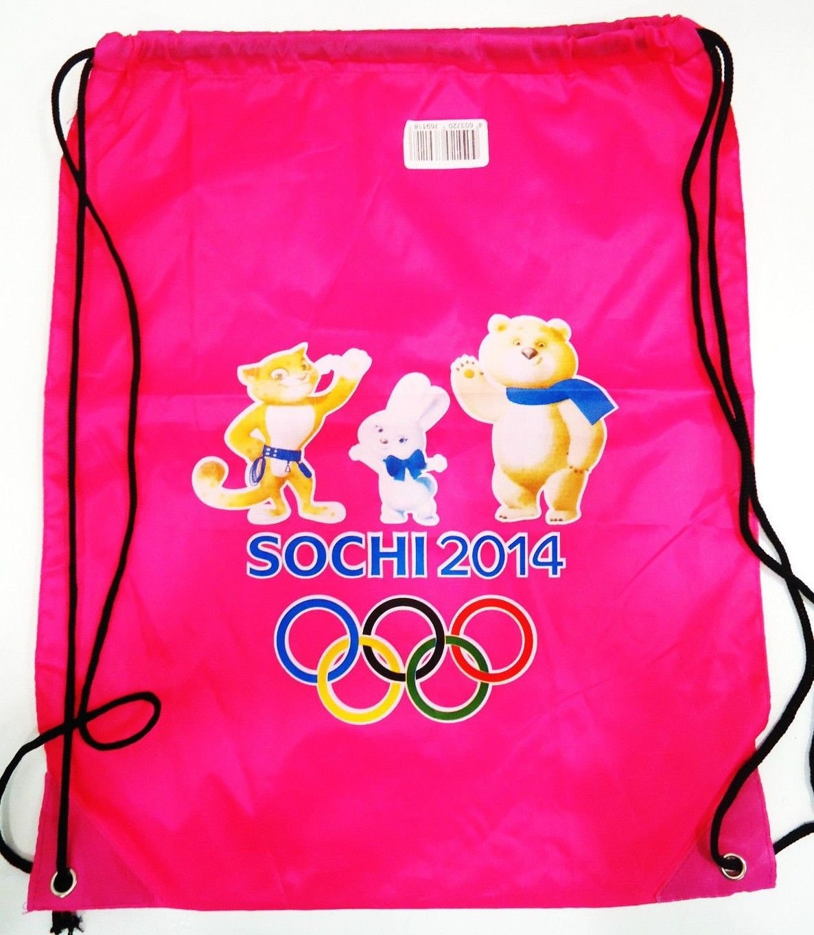 SOCHI - WINTER - OLYMPICS - PINK - MASCOT - BACKPACK - BRAND NEW - BAG ...