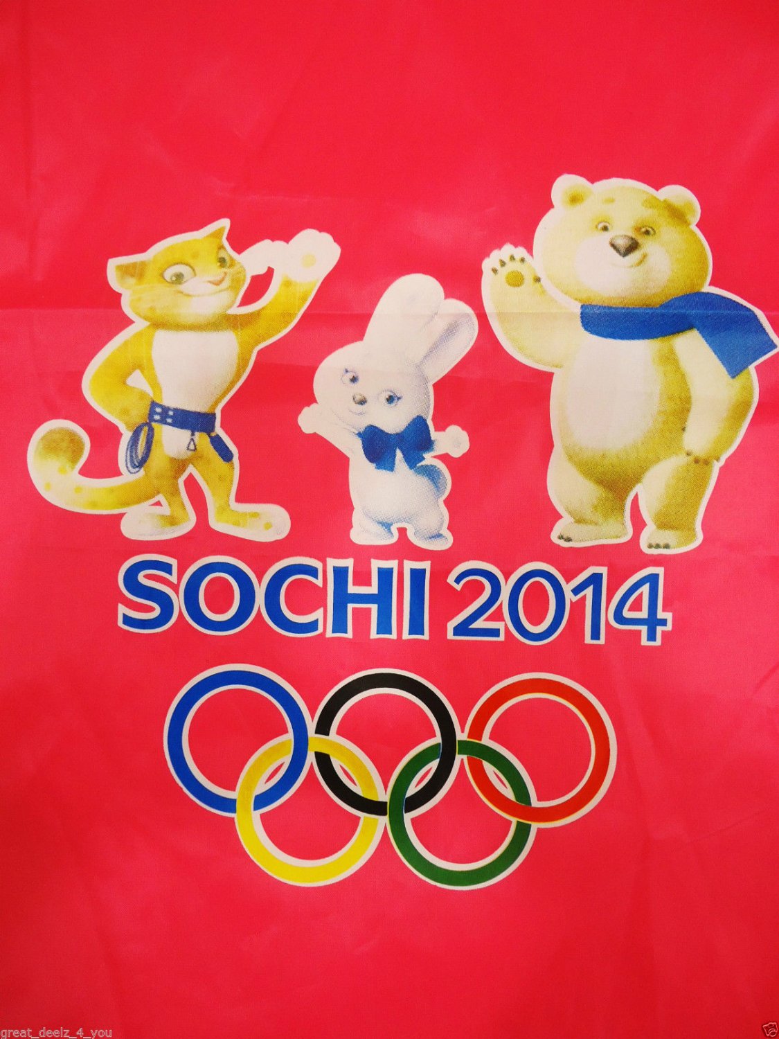 SOCHI - WINTER - OLYMPICS - PINK - MASCOT - BACKPACK - BRAND NEW - BAG ...