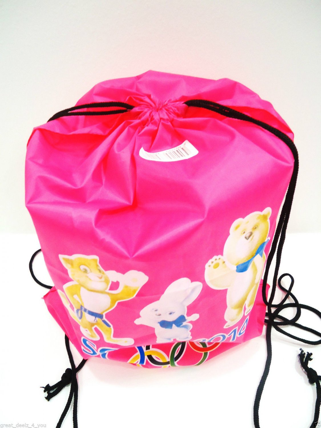SOCHI - WINTER - OLYMPICS - PINK - MASCOT - BACKPACK - BRAND NEW - BAG ...