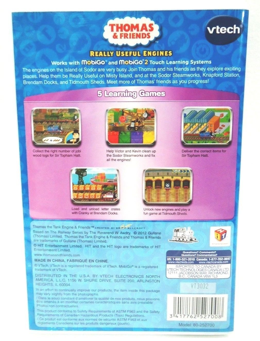 VTECH - MOBIGO - THOMAS & FRIENDS - LEARNING - VIDEO - GAMES - NEW ...