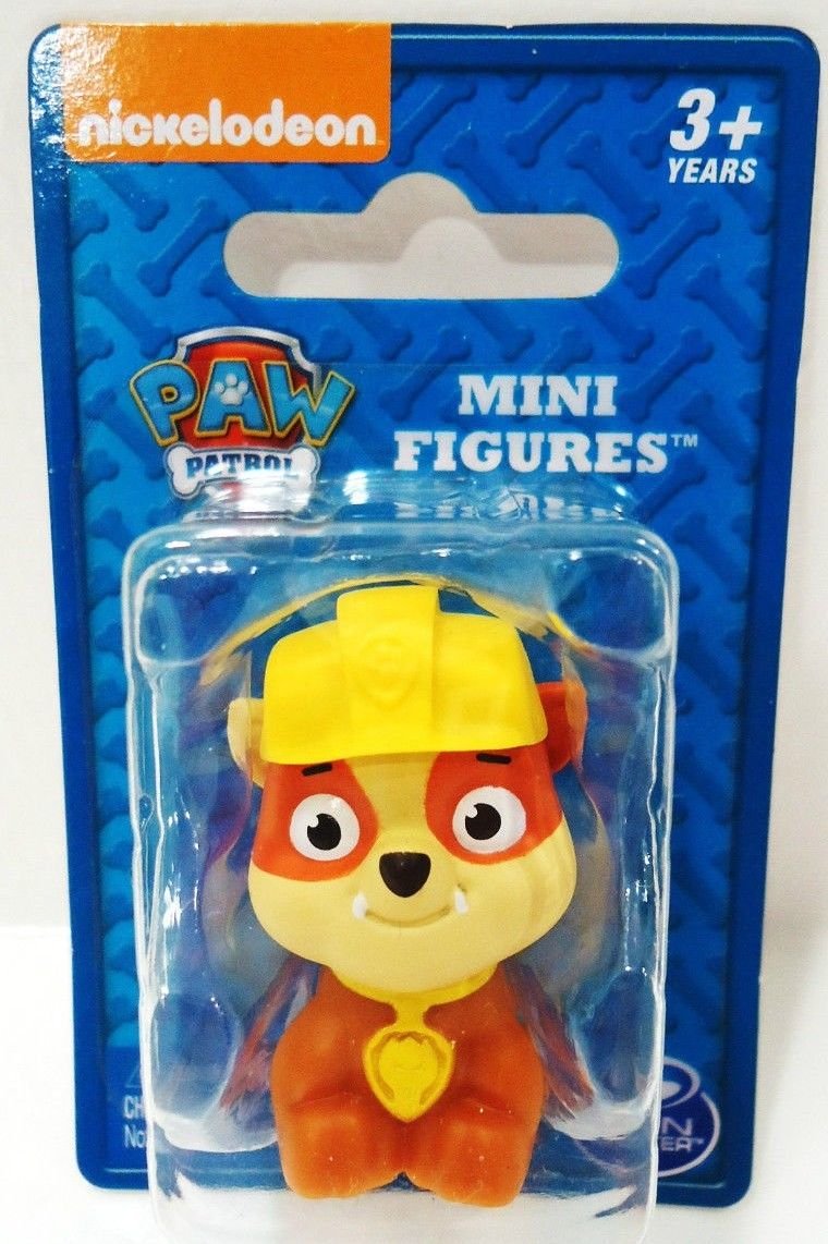 NICKELODEON - PAW PATROL - CARTOON - RUBBLE - MINI - FIGURE - BRAND NEW ...