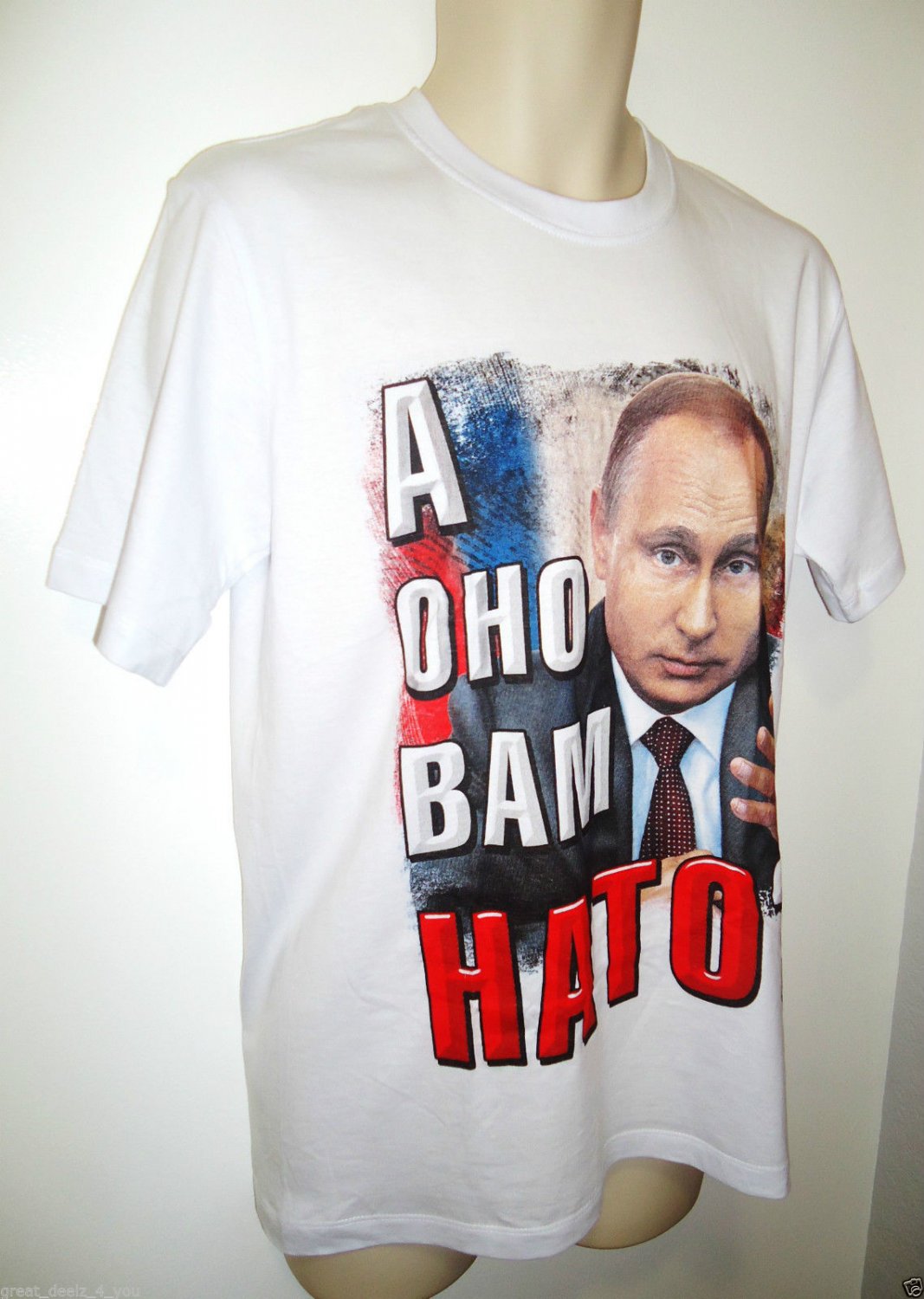VLADIMIR - PUTIN - RUSSIA - NATO - XL - WHITE - T-SHIRT - BRAND NEW ...