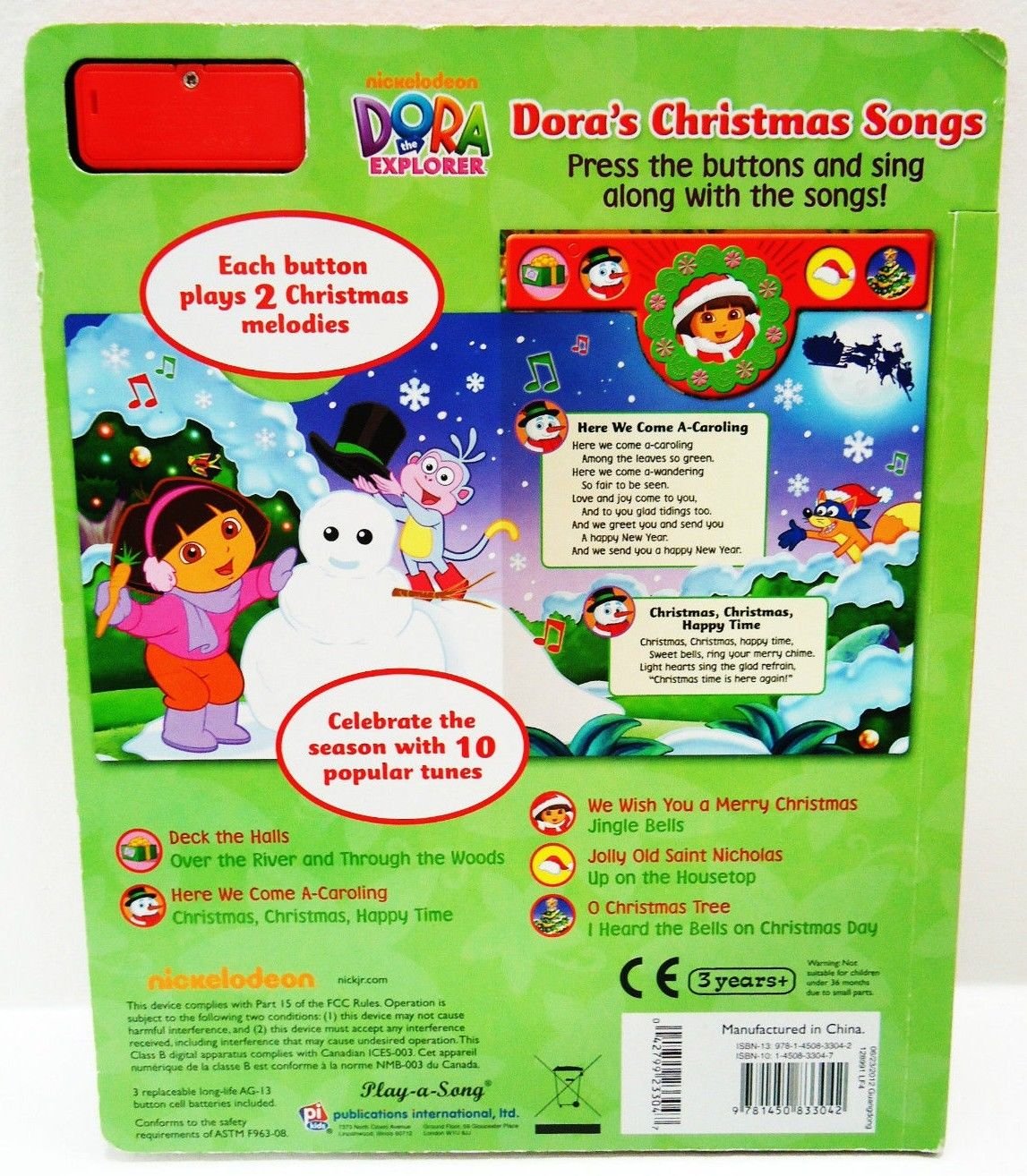 NICKELODEON - DORA THE EXPLORER - CHRISTMAS - SONGS - INTERACTIVE ...