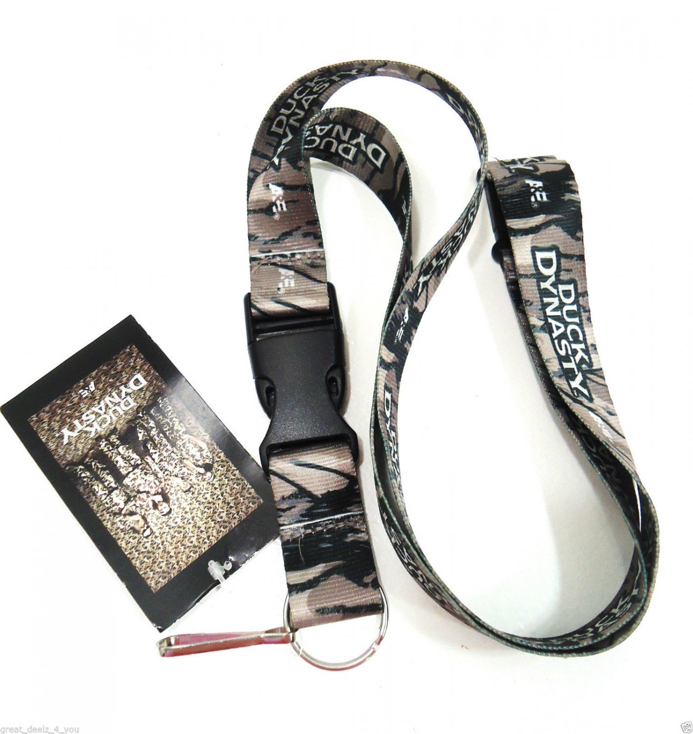 DUCK DYNASTY - CAMOUFLAGE - LANYARD - ID - BADGE - KEY - CARD - HOLDER ...