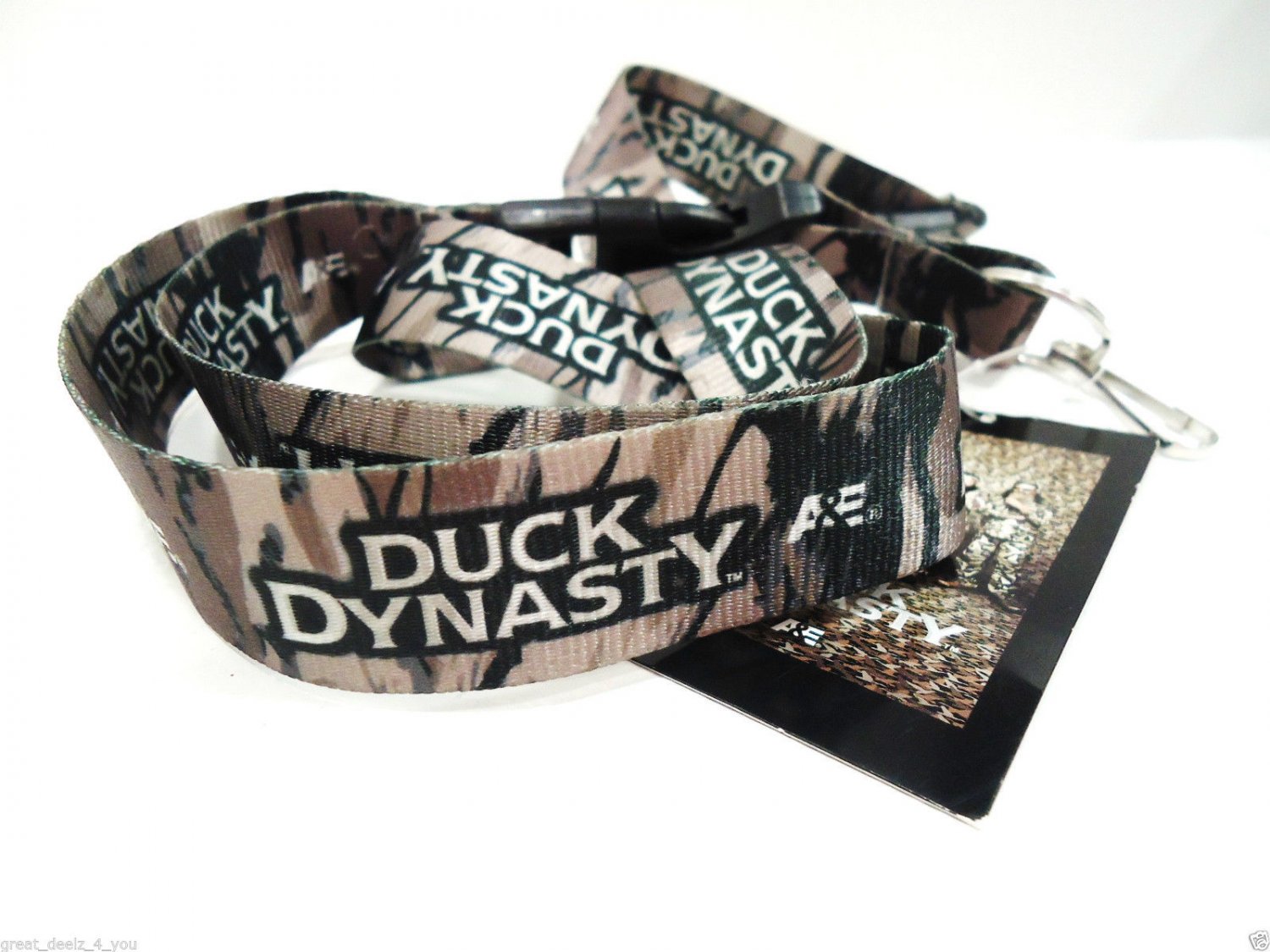 DUCK DYNASTY - CAMOUFLAGE - LANYARD - ID - BADGE - KEY - CARD - HOLDER ...