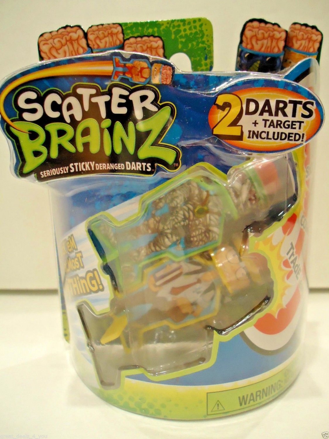 SCATTER BRAINZ - SERIES 1 - 2 DARTS - TARGET - PACK - NEW - NERF - DART ...