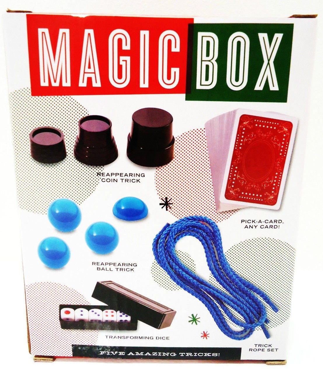 MAGIC BOX - COIN - CARD - BALL - DICE - ROPE - MAGIC - TRICKS - GAMES - NEW