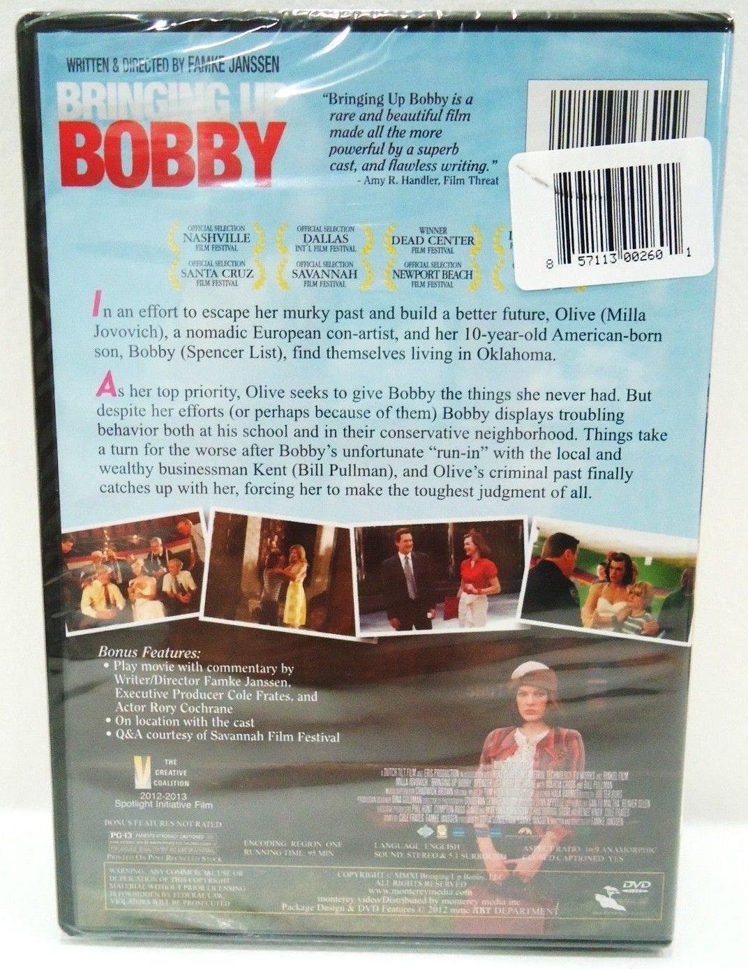 BRINGING UP BOBBY - DVD - MILLA JOVOVICH - BILL PULLMAN - NEW - DRAMA ...