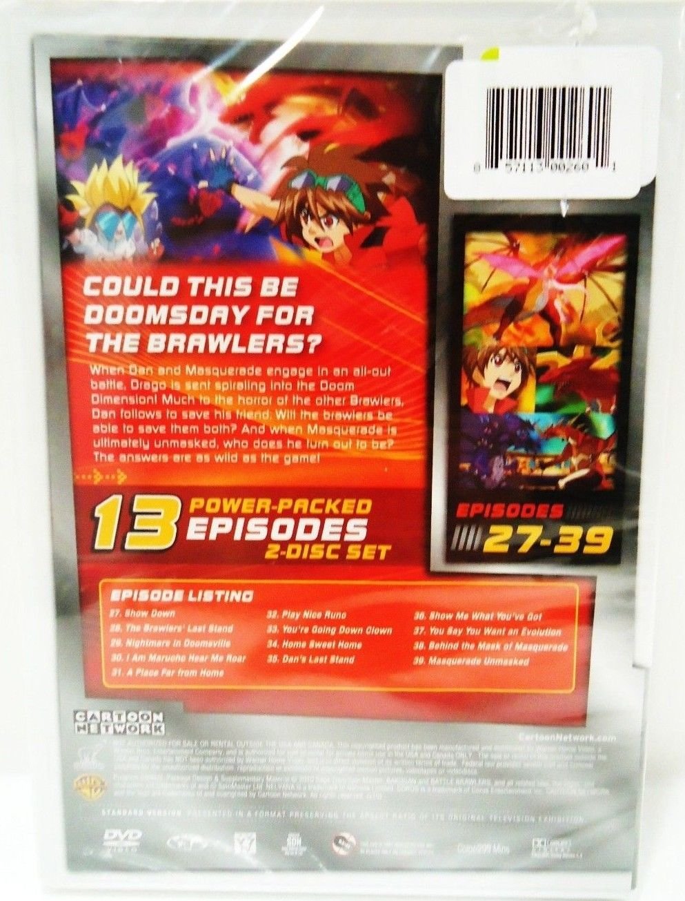 BAKUGAN - BATTLE BRAWLERS - DVD - CHAPTER 1 - 2 DISC SET - NEW ...