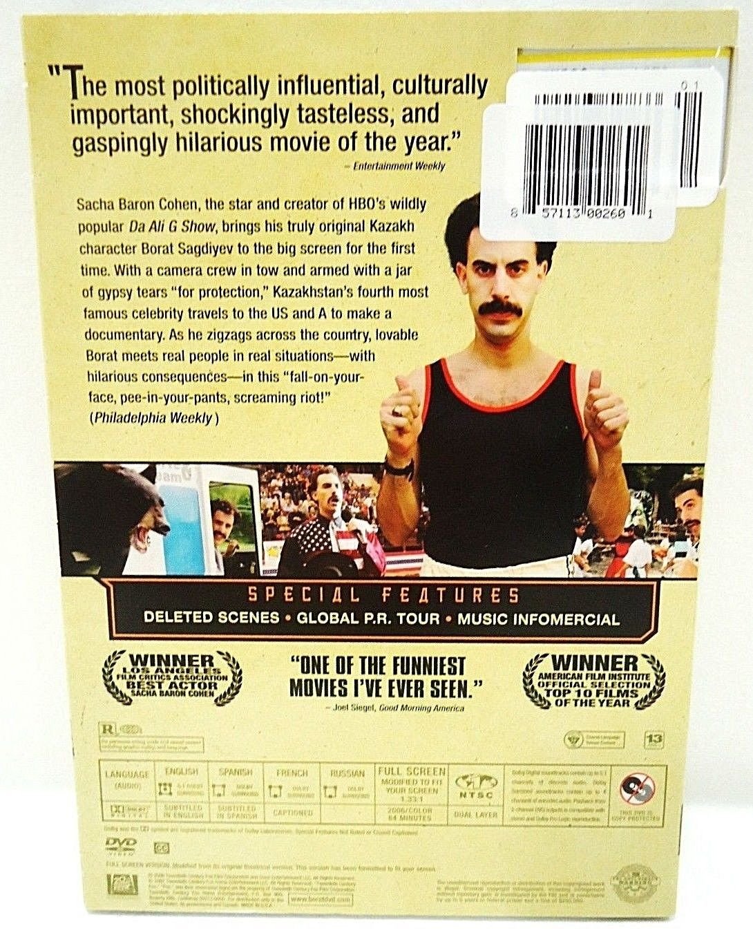 BORAT - DVD - SACHA BARON COHEN - BRAND NEW - SEALED - COMEDY - MOVIE ...