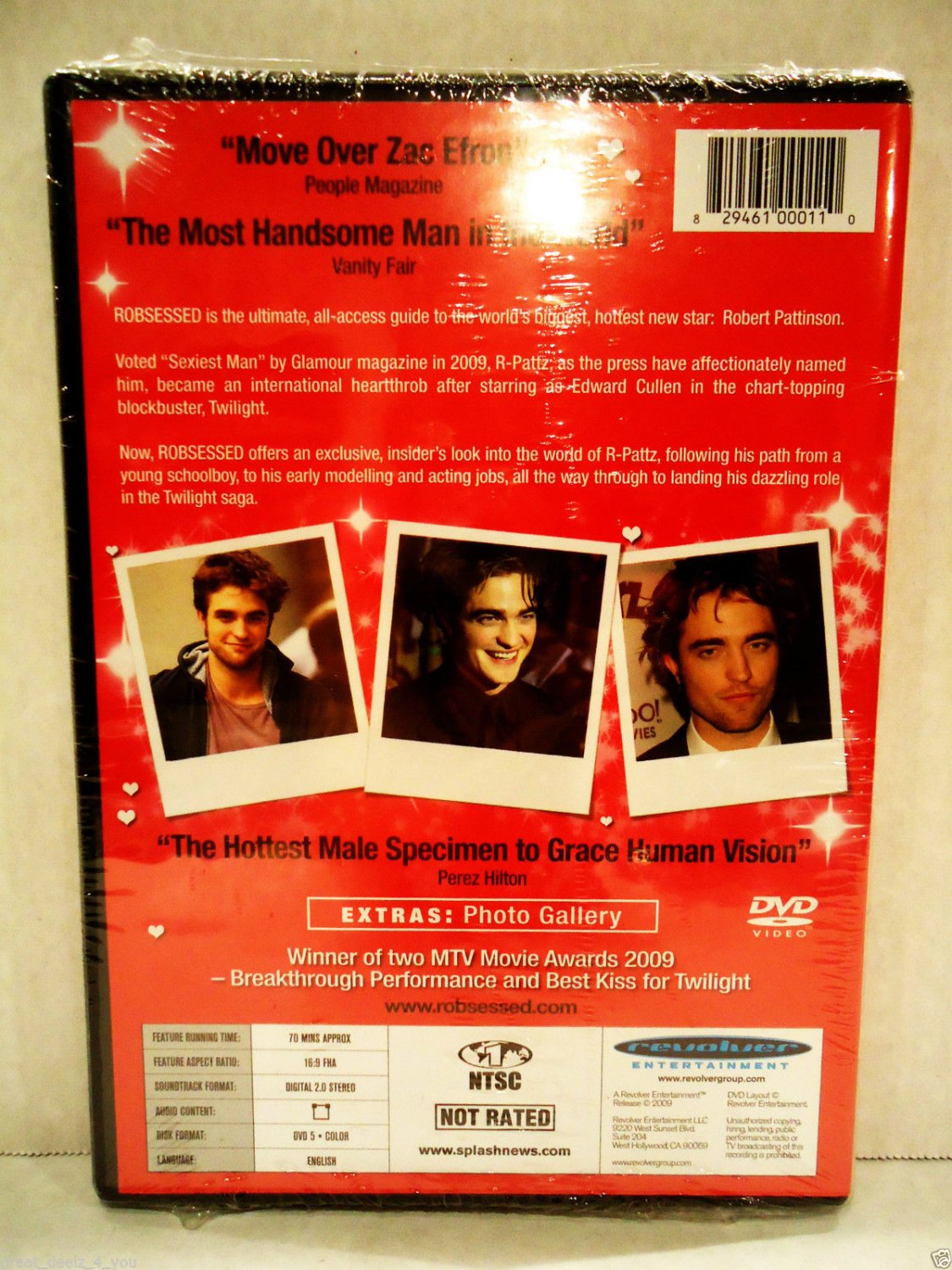 ROBSESSED - DVD - ROBERT PATTINSON - TWILIGHT - NEW - VAMPIRE - ZOMBIE ...