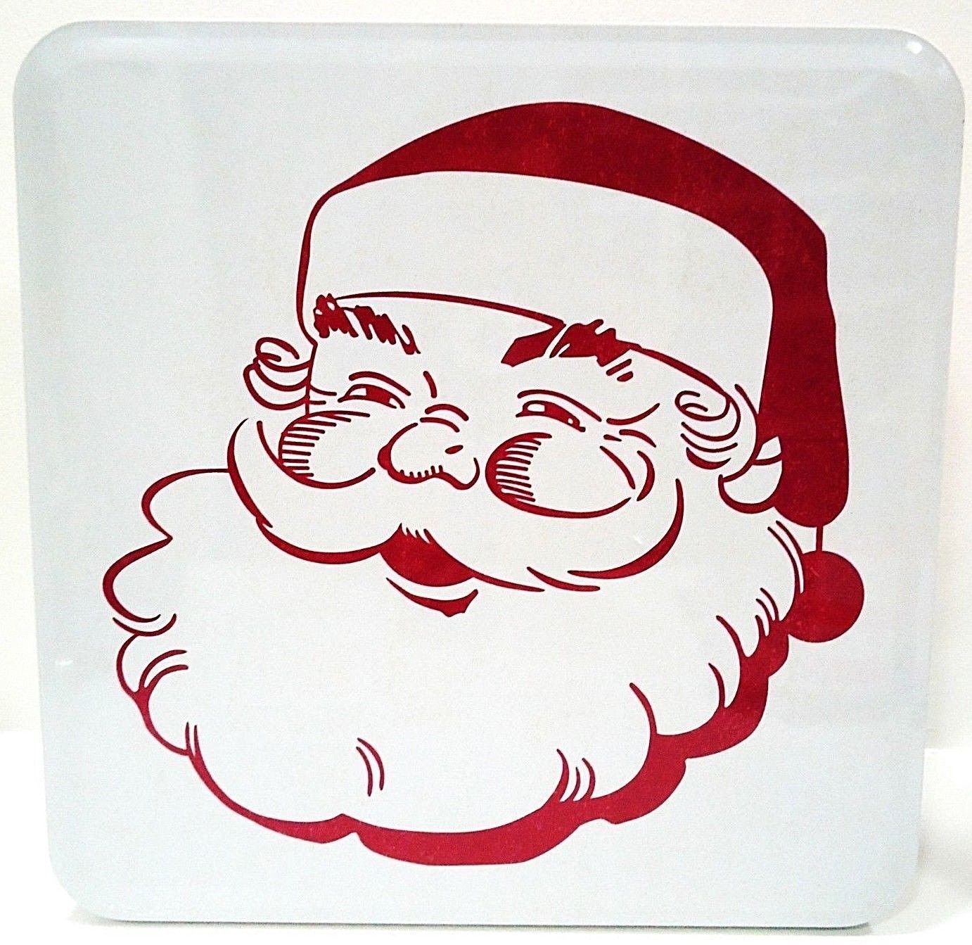 HALLMARK - RETRO - SANTA - CHRISTMAS - CAKE - COOKIE - BAKING - TIN ...