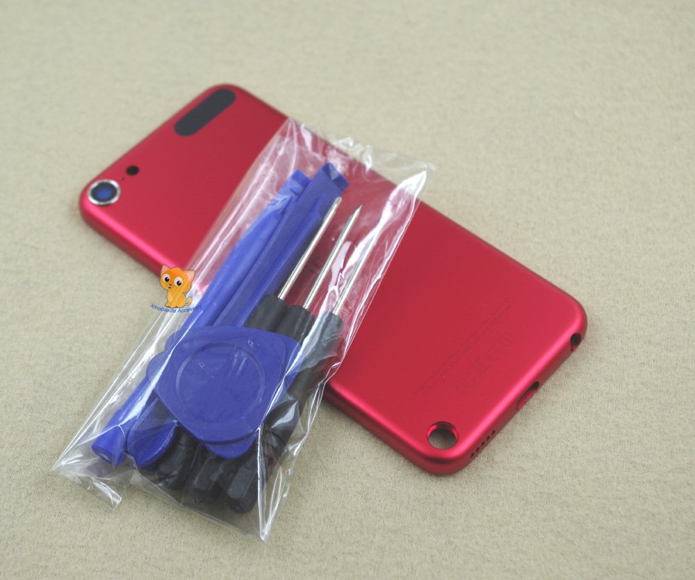 Red Metal Back Rear Case Housing Cover Shell for iPod Touch 5th gen ...