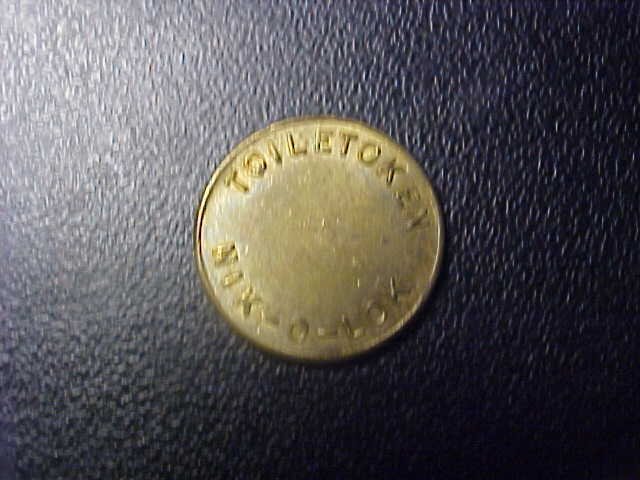 TOILETOKEN NIK-O-LOK TOKEN! FREE SHIPPING! BB234XDC