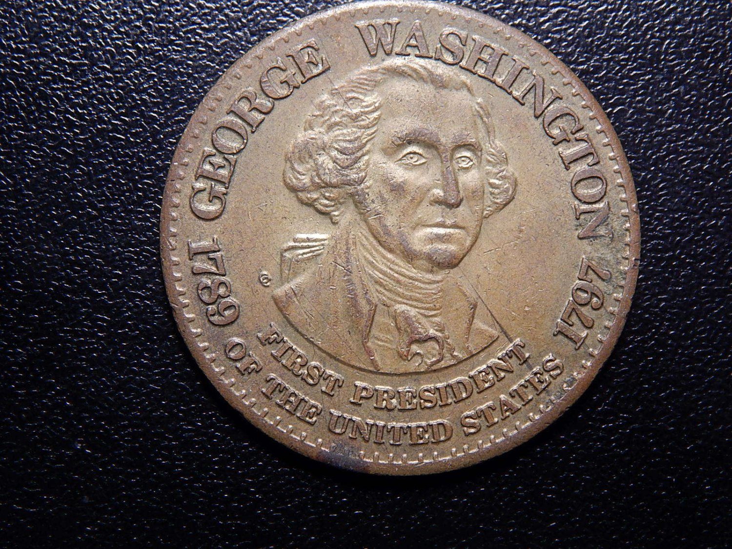GEORGE WASHINGTON FIRST PRESIDENT OF THE UNITED STATES TOKEN! KK254X
