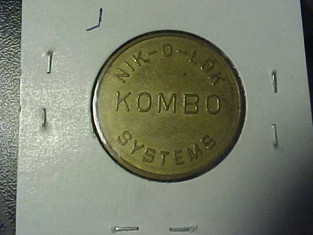 NIK-O-LOK KOMBO SYSTEMS TOKEN! GG133UXX
